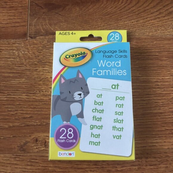 Other | Language Skills Flash Cards Word Families | Poshmark